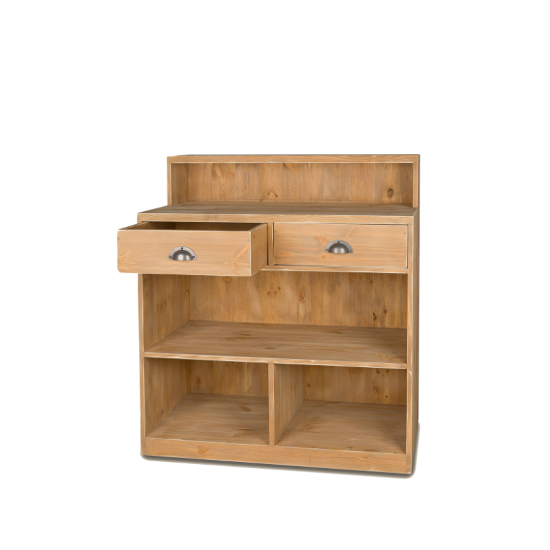 Customer reception counter, solid wood | Tradis