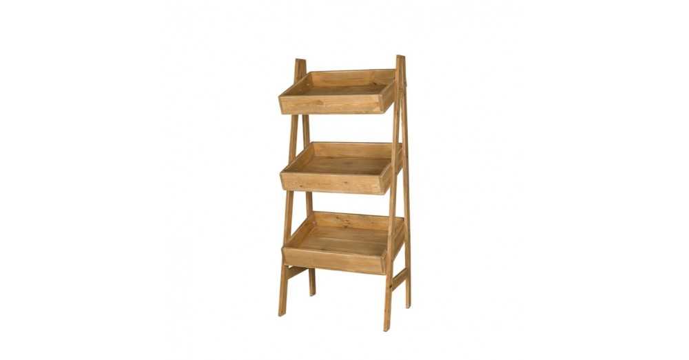 3-tier vegetable display rack, Solid wood | TRADIS
